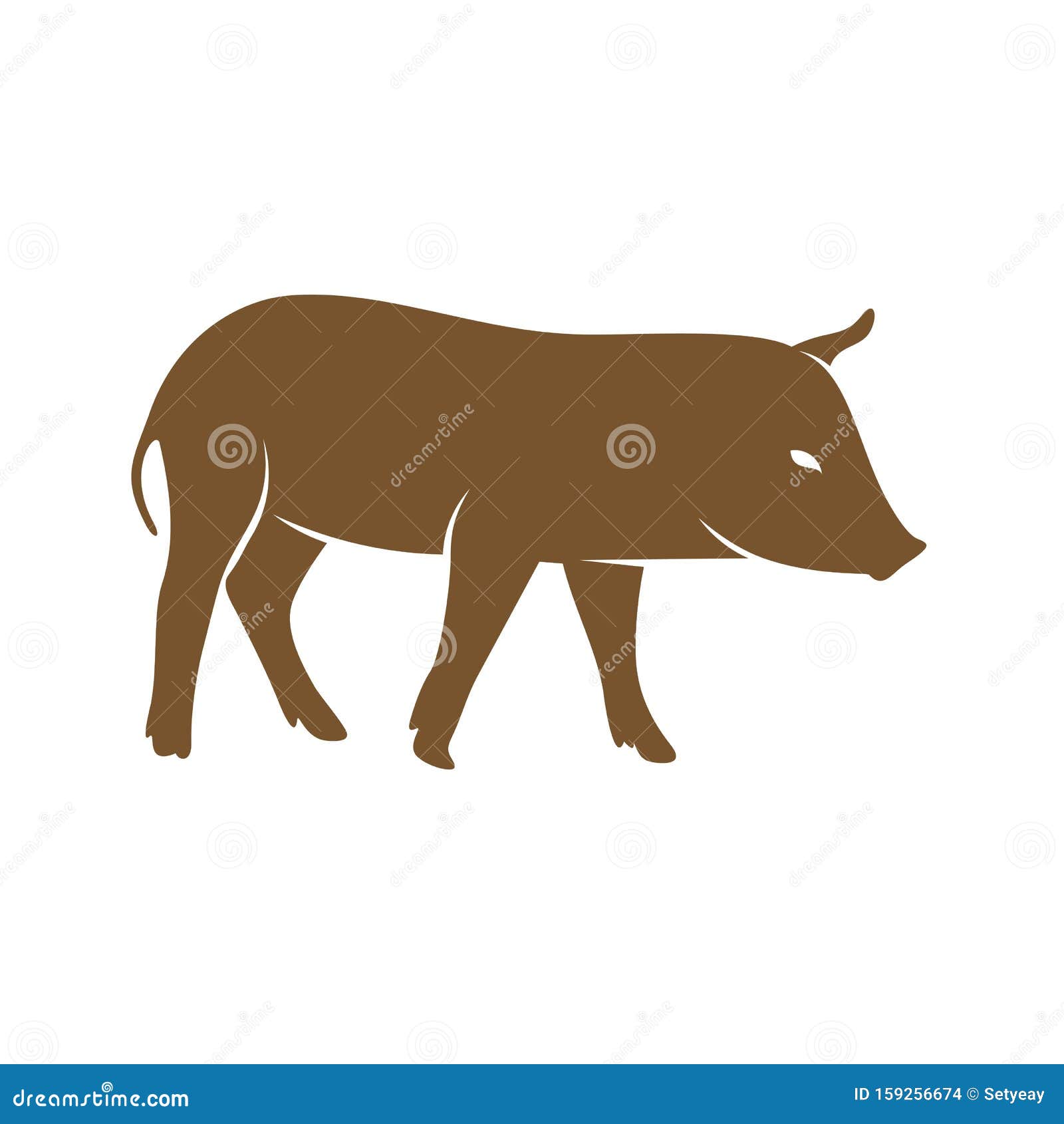 Pork Logo Design Vector. Template Illustration Stock Vector ...