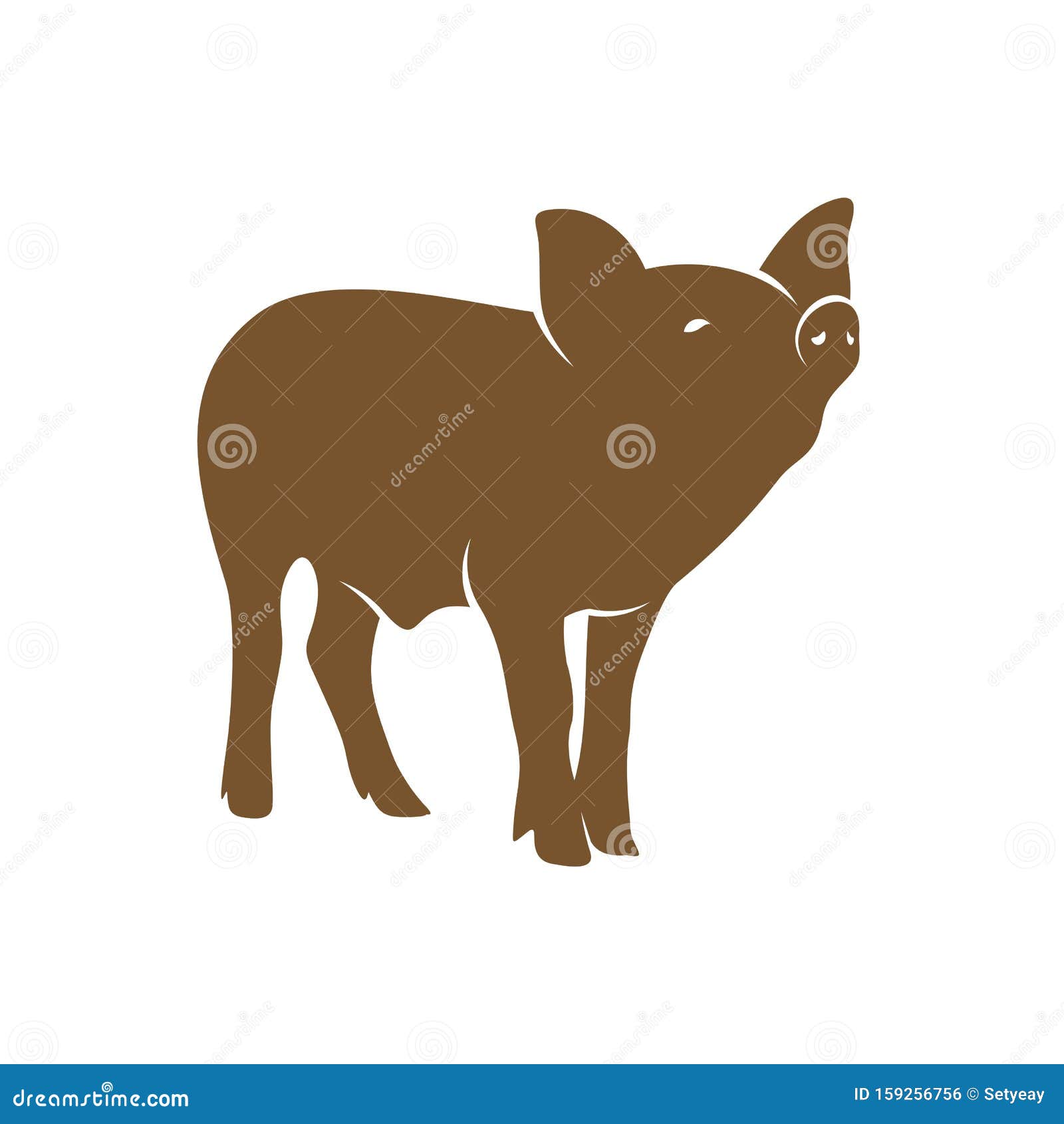 Pork Logo Design Vector. Template Illustration Stock Vector ...