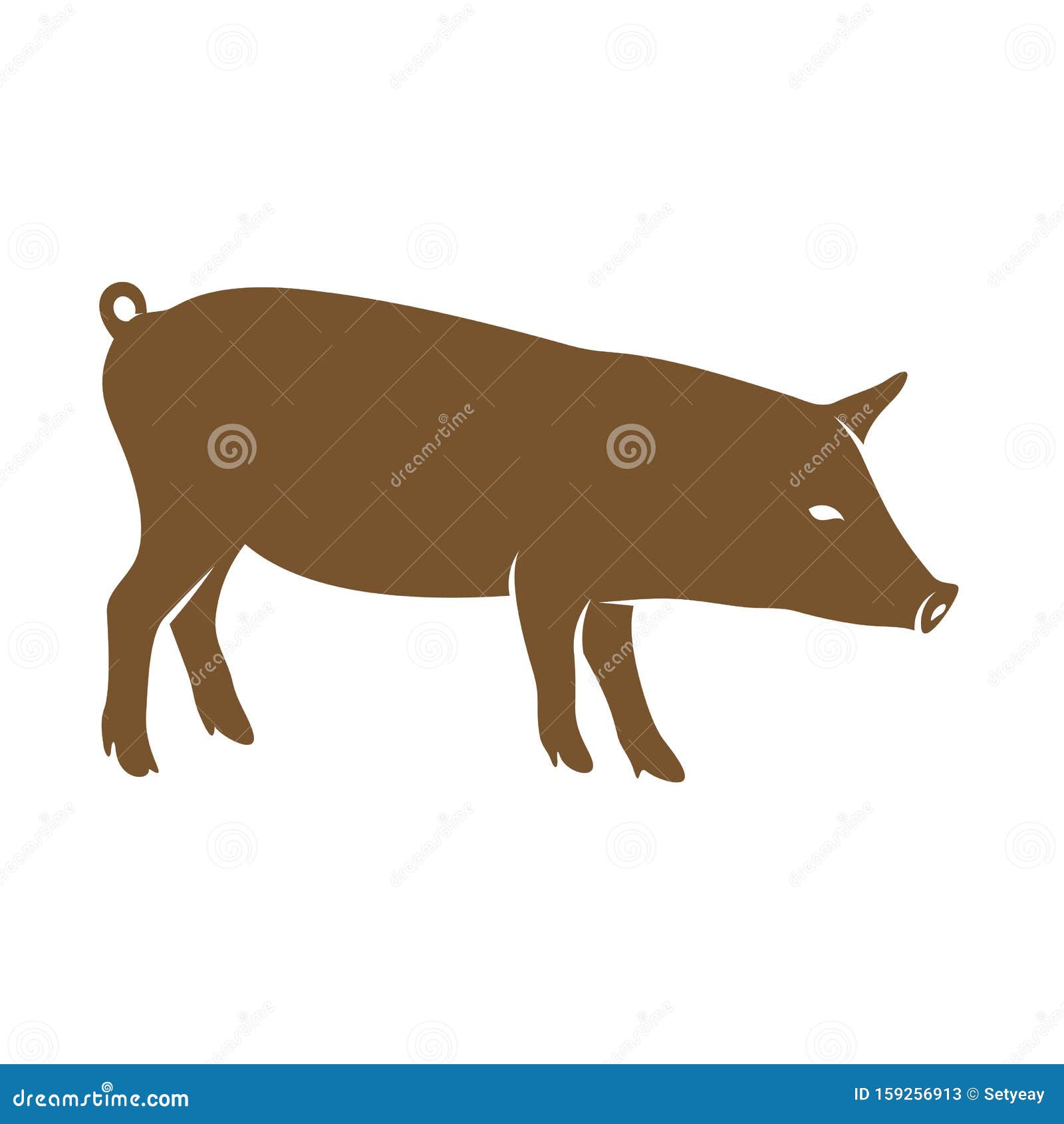 Pork Logo Design Vector. Template Illustration Stock Vector ...