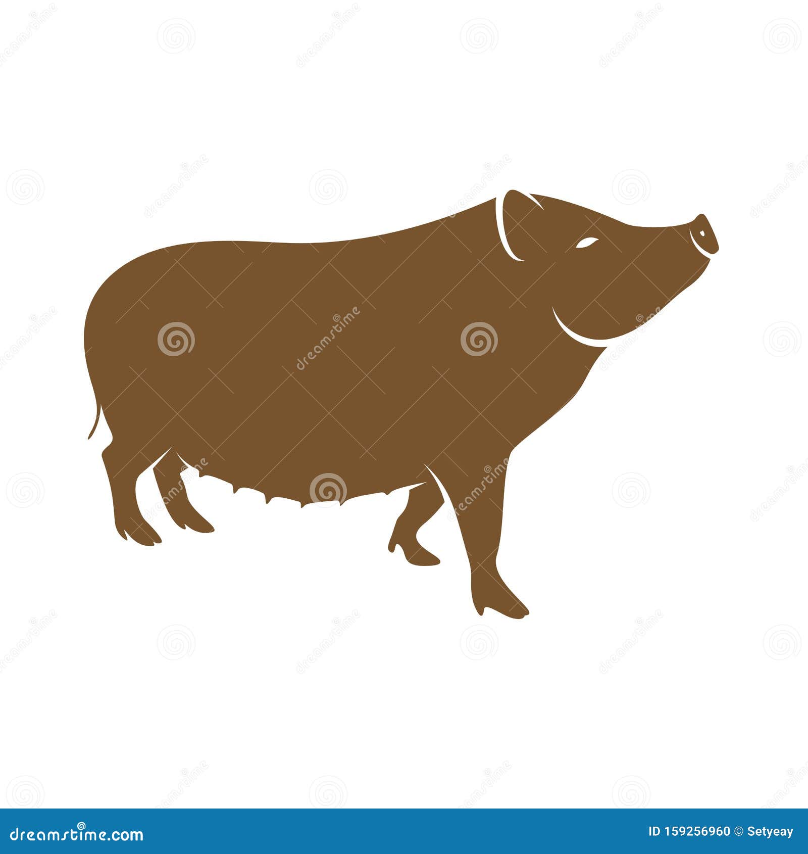 Pork Logo Design Vector. Template Illustration Stock Vector ...