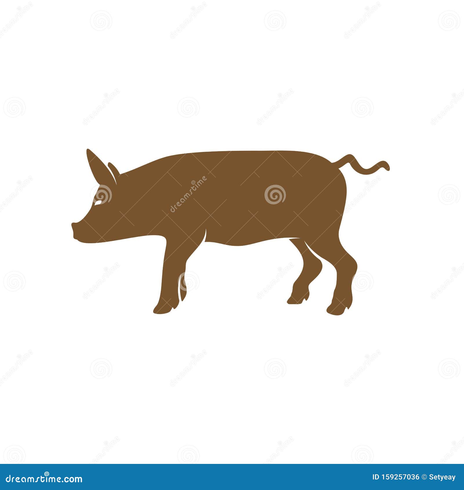 Pork Logo Design Vector. Template Illustration Stock Vector ...