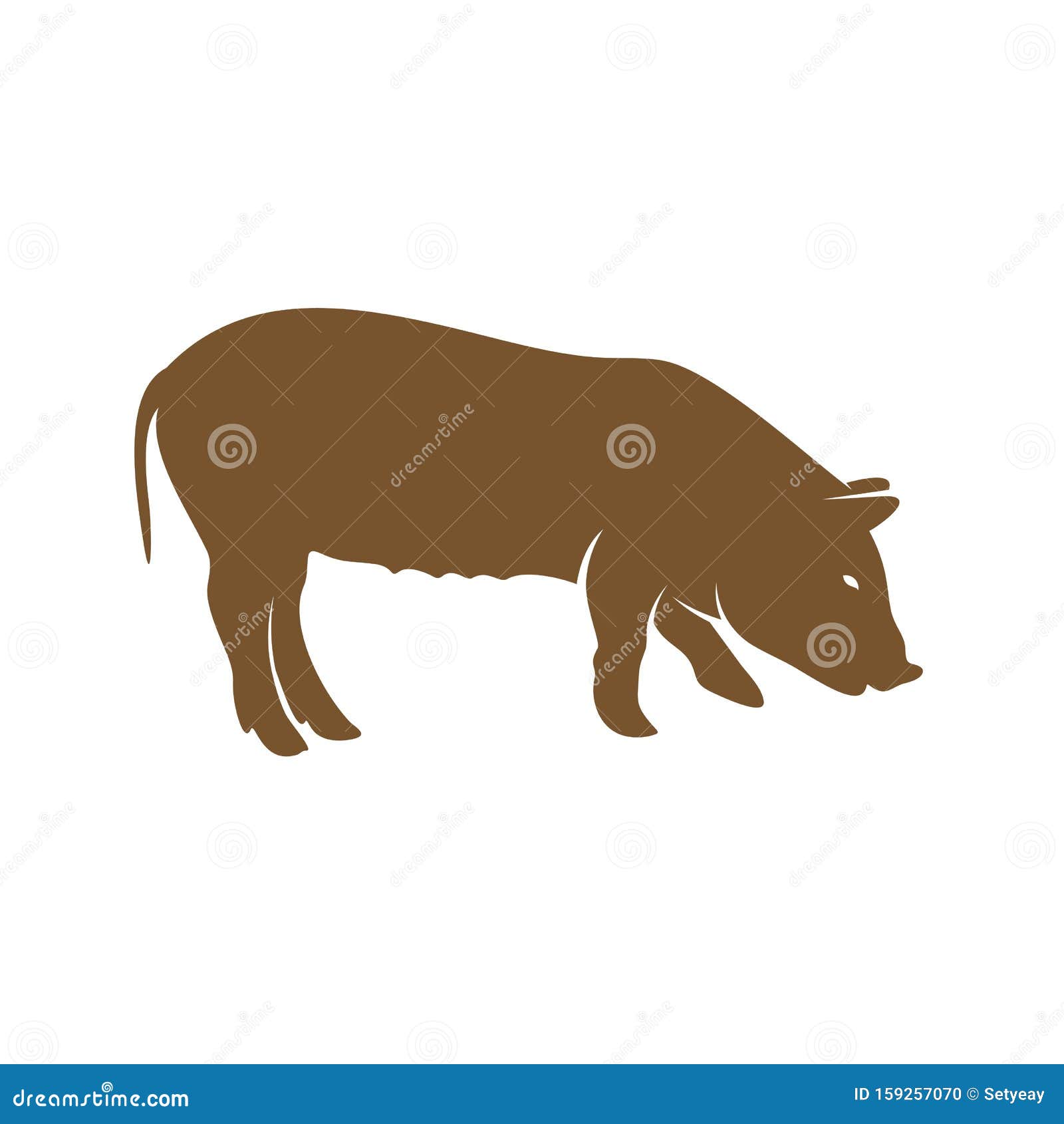 Pork Logo Design Vector. Template Illustration Stock Vector ...