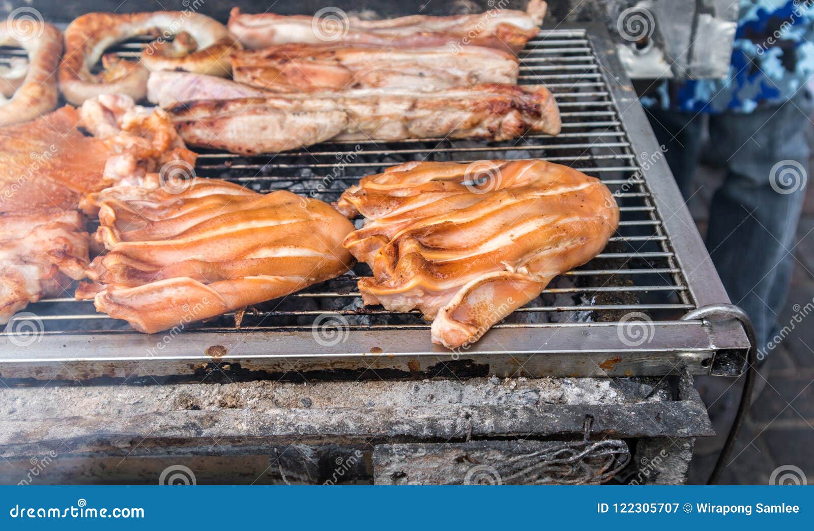 The Pork Meat grills stock image. Image of roast, meal - 122305707