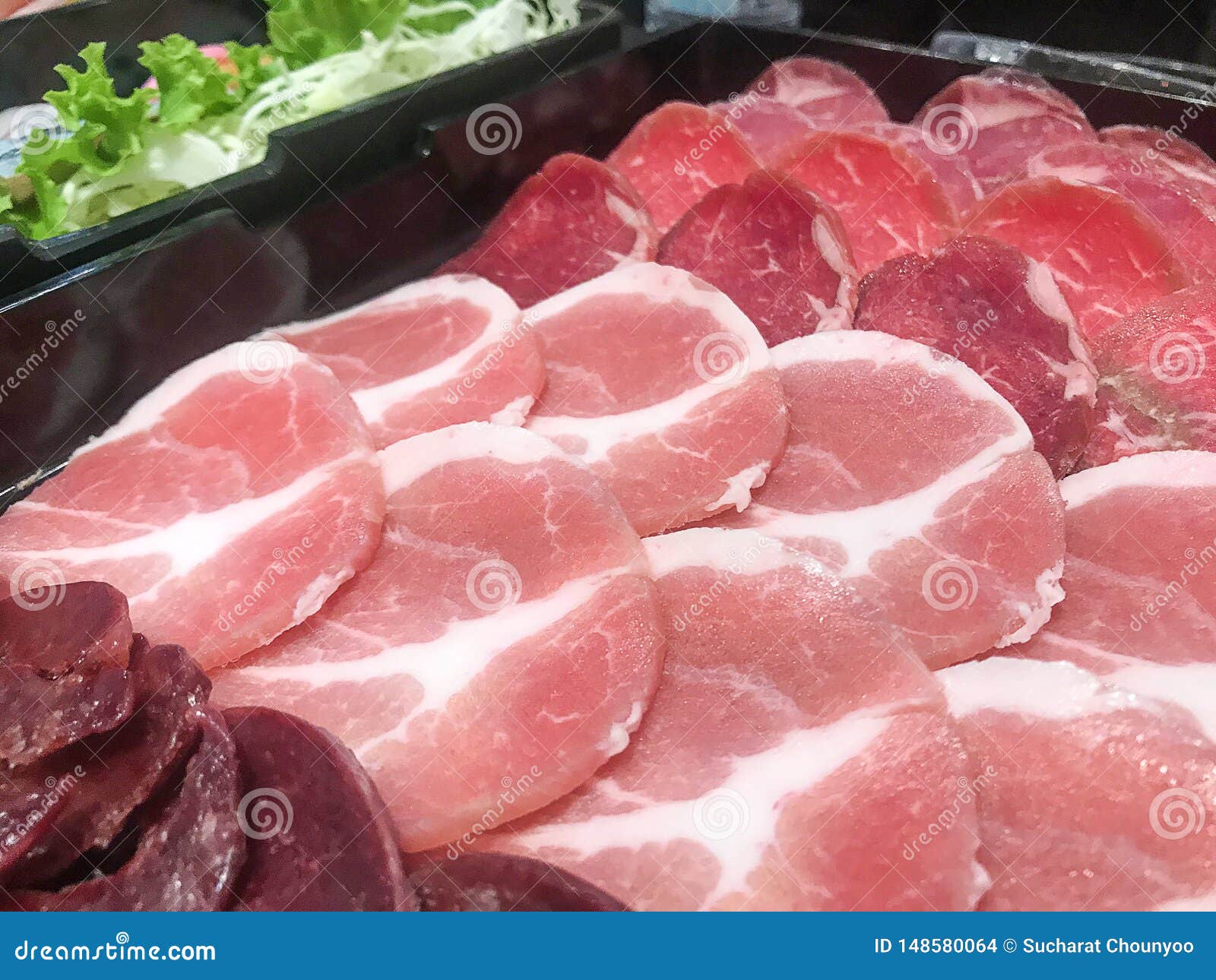 Pork Meat and Liver Slide Grill Style Stock Photo - Image of barbecue ...