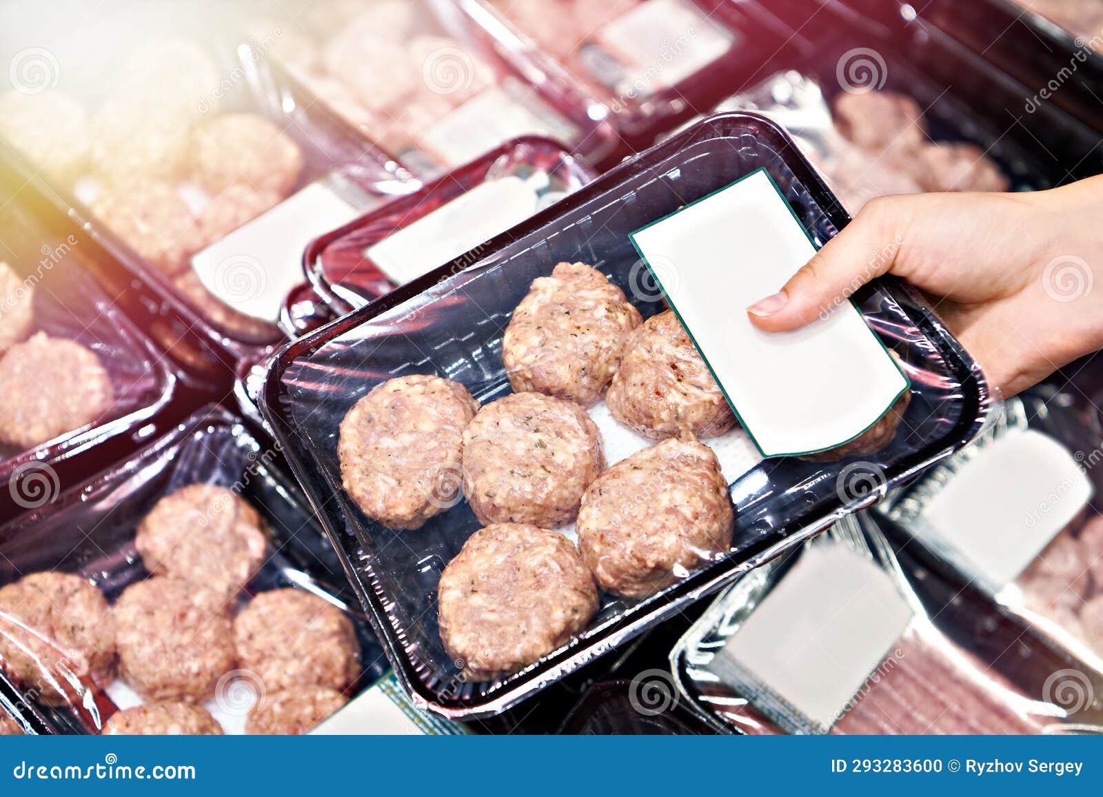 Pork meatballs stock photo. Image of leisure, supermarket - 293283600