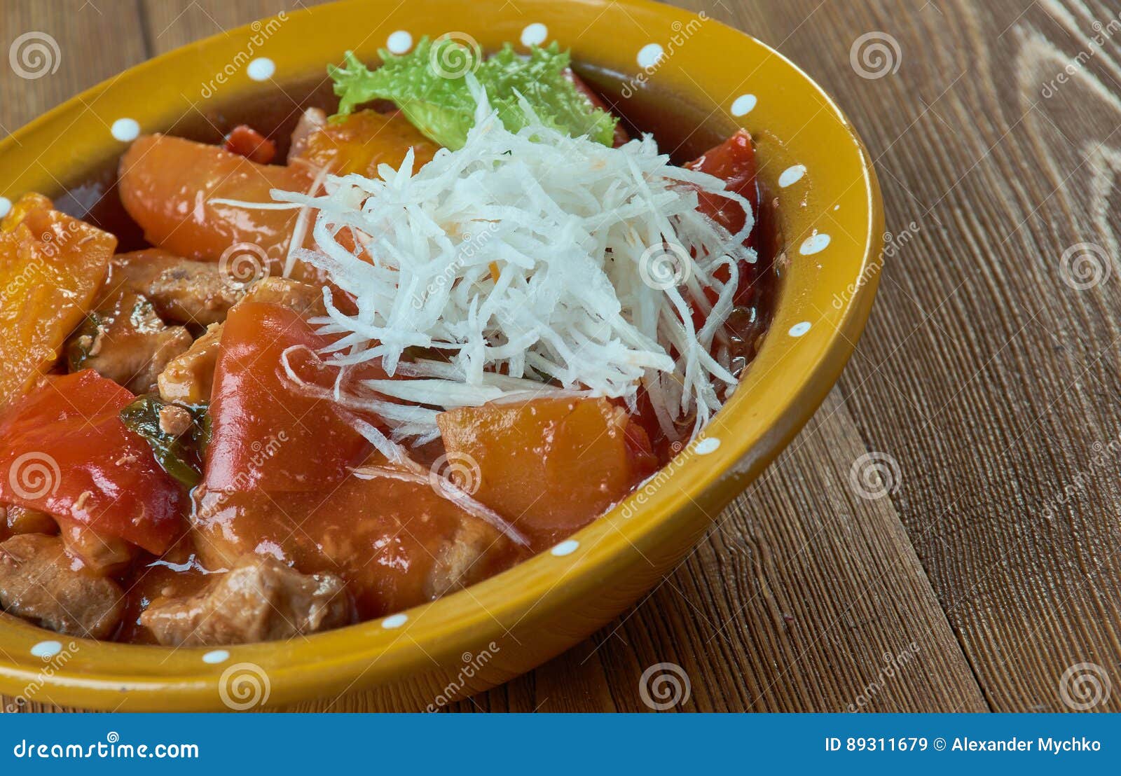 Pork Menudo stock image. Image of latin, soup, lime, onion - 89311679