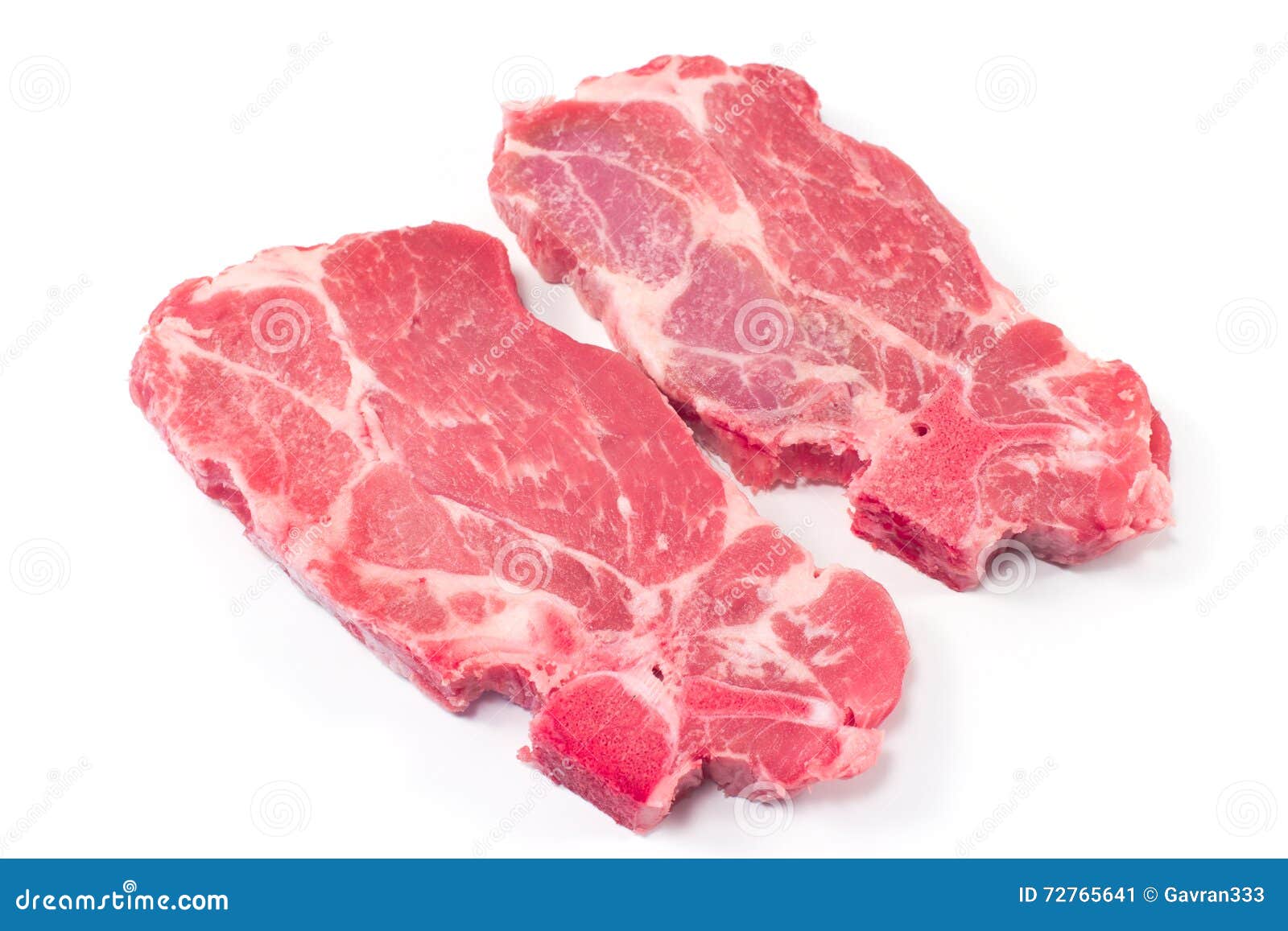 Pork neck chop meat stock image. Image of fresh, meat - 72765641