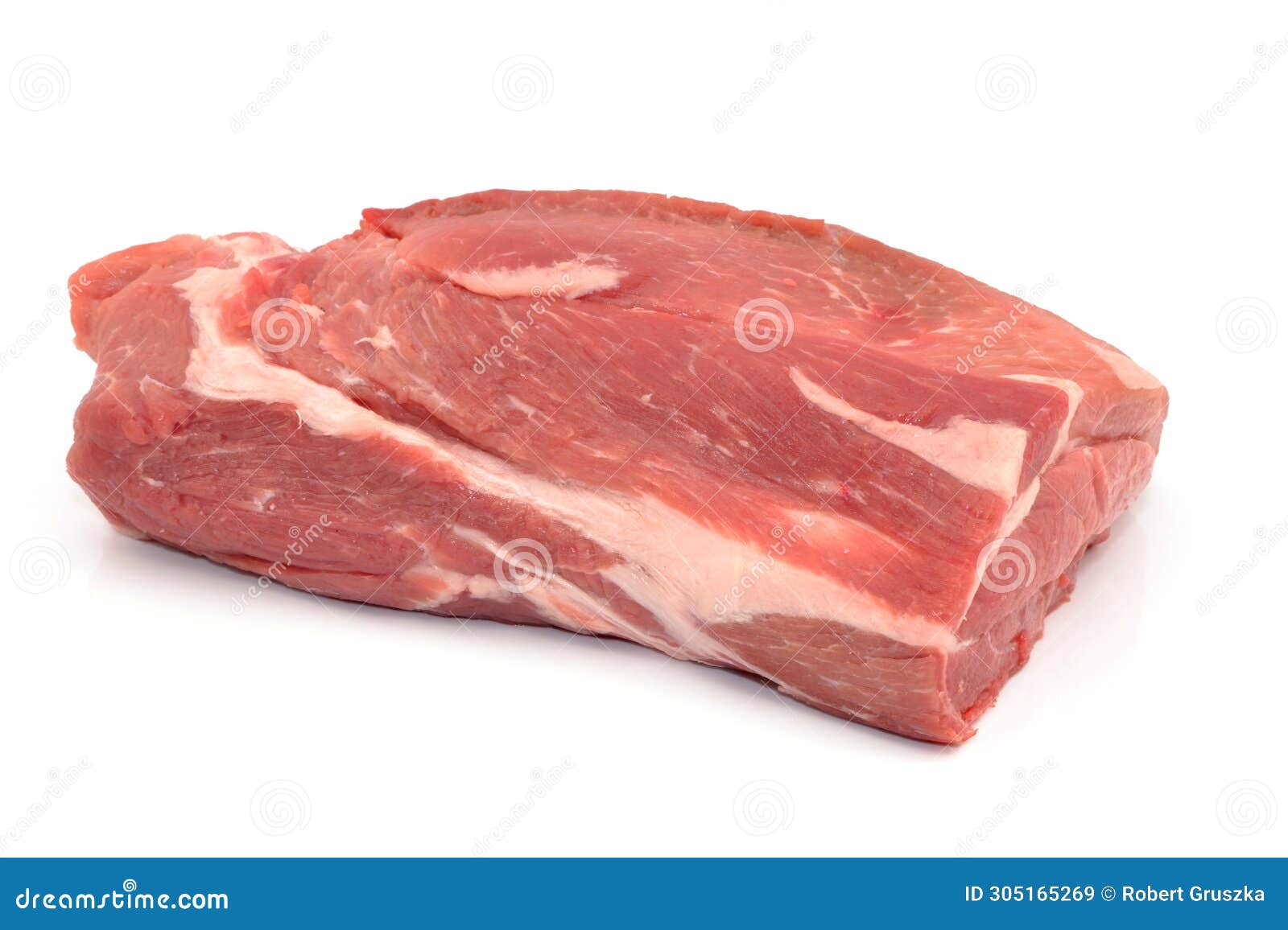 Pork neck stock image. Image of steak, isolated, pork - 305165269