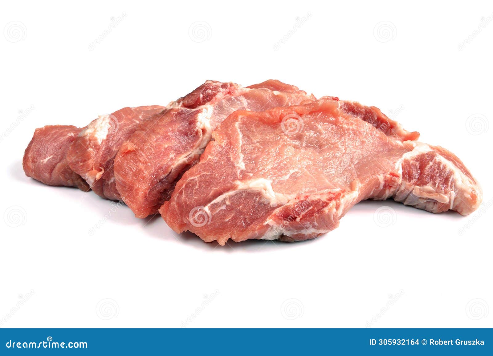 Pork neck stock photo. Image of meat, white, isolated - 305932164