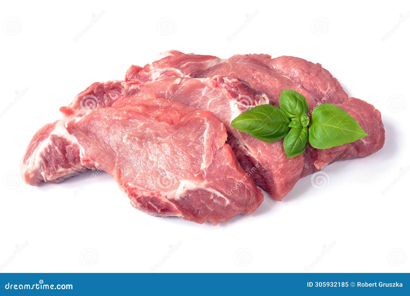Pork neck stock image. Image of steak, pork, meat, white - 305932185