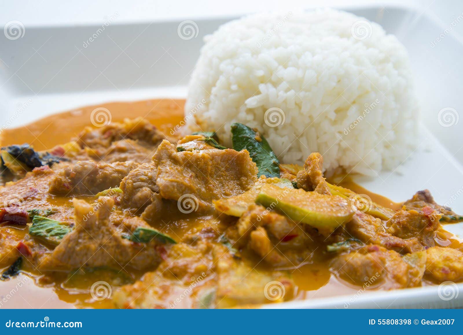 Pork panang curry stock photo. Image of delicious, gourmet - 55808398