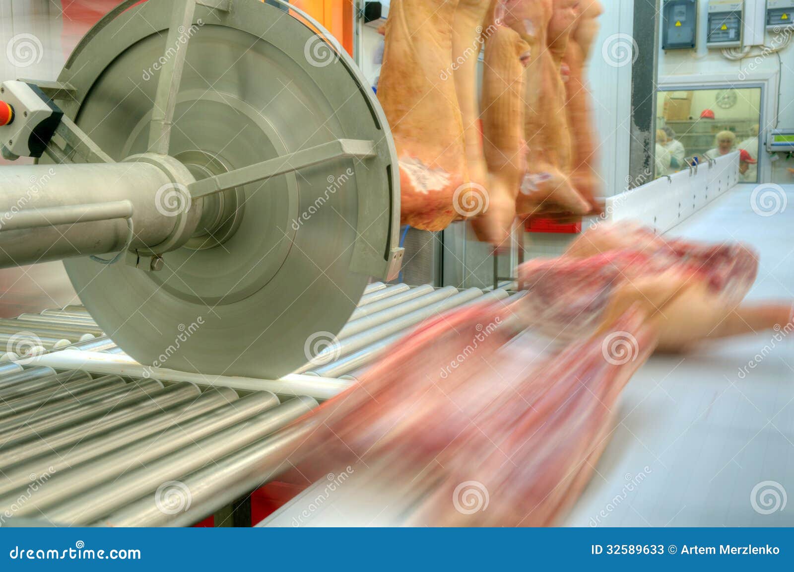 Pork Processing Meat Food Industry Stock Image - Image of domestic ...