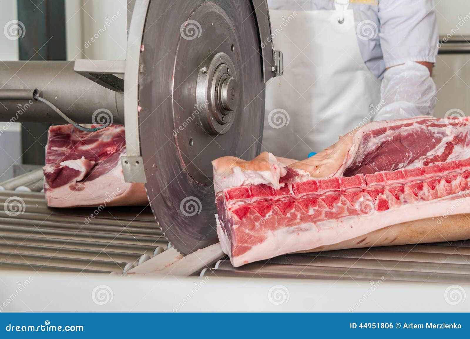 Pork Processing Meat Food Industry Stock Photo - Image of butcher ...