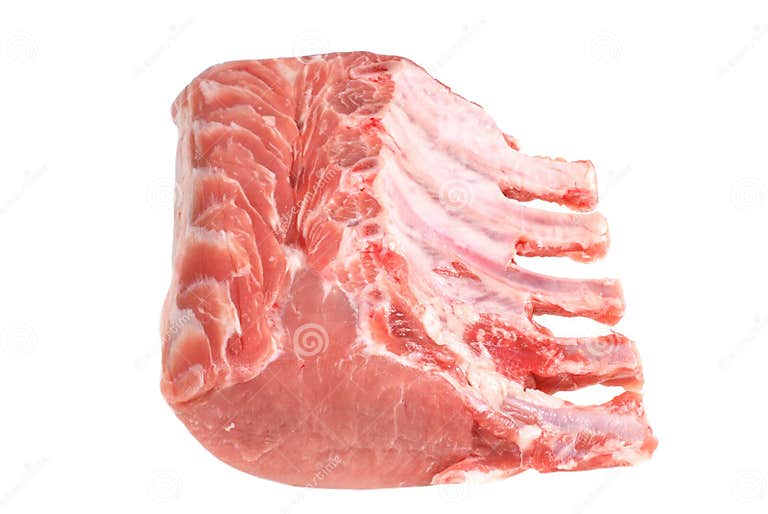 Pork rib stock photo. Image of isolated, butcher, food - 14018164