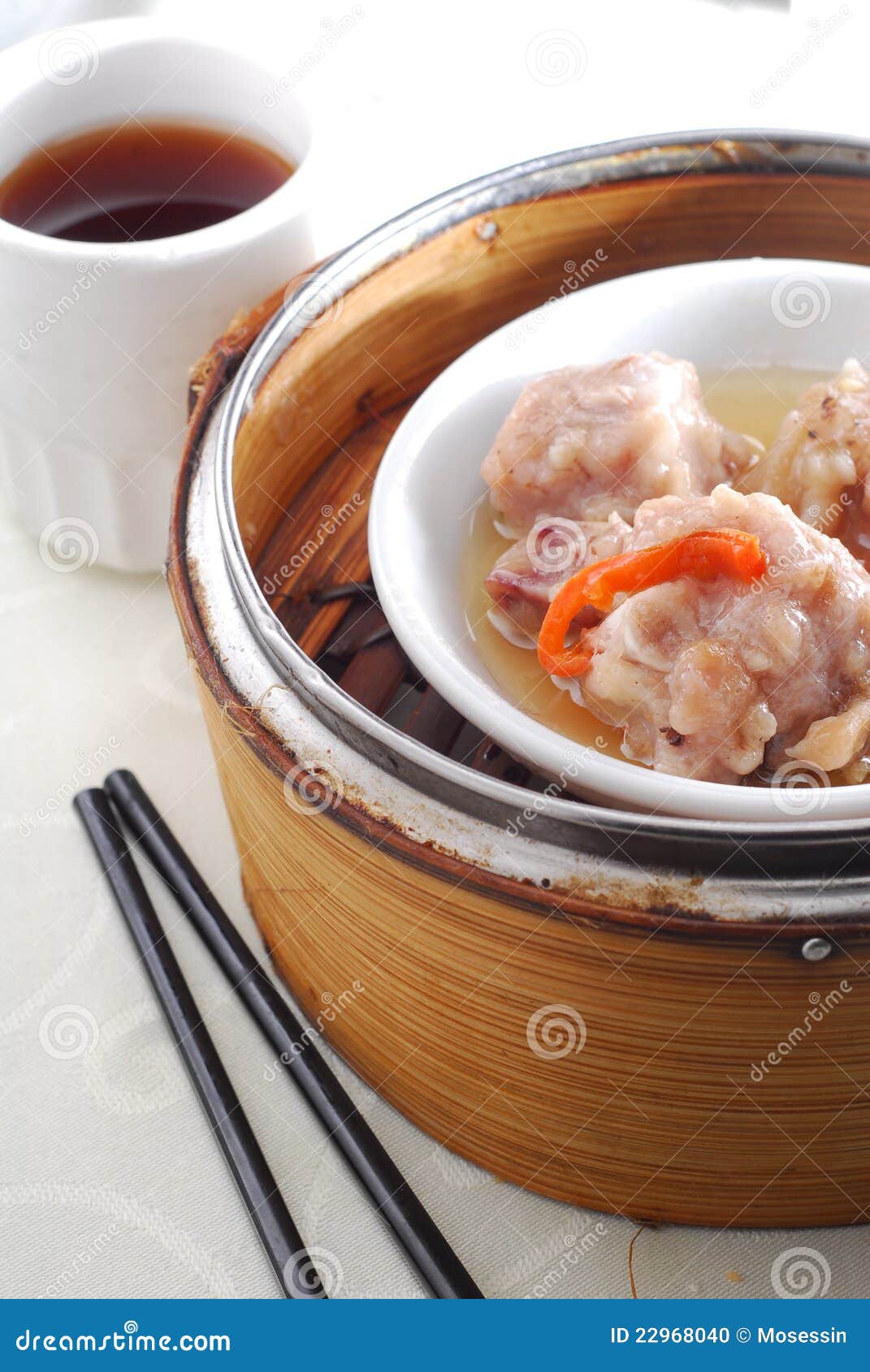 Pork rib dim sum stock photo. Image of chopstick, steam - 22968040