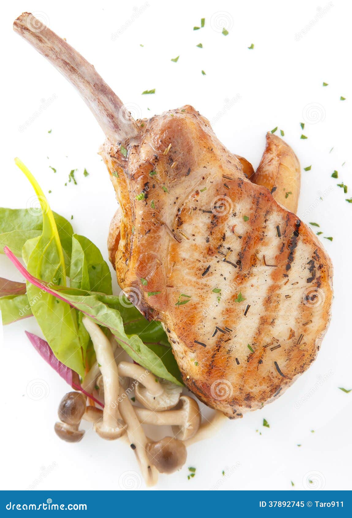 Pork rib steak stock image. Image of dinner, barbecue - 37892745