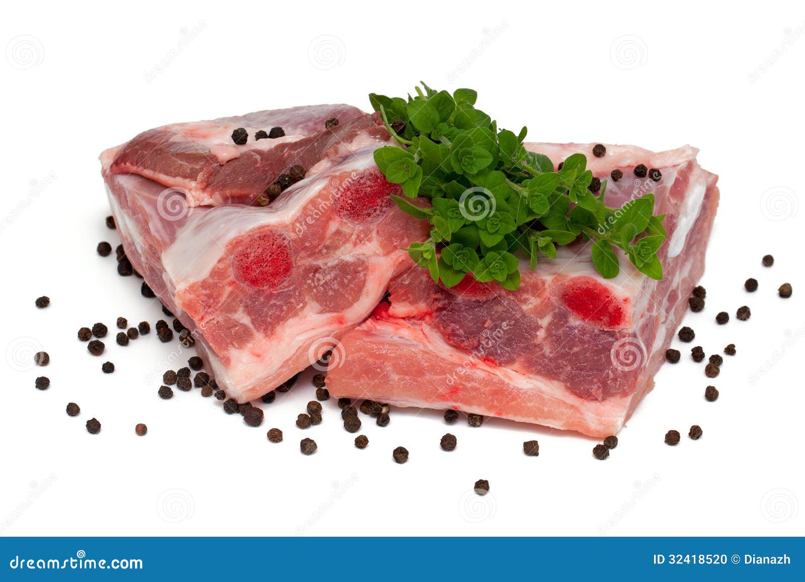 Pork ribs stock photo. Image of portion, protein, healthy - 32418520
