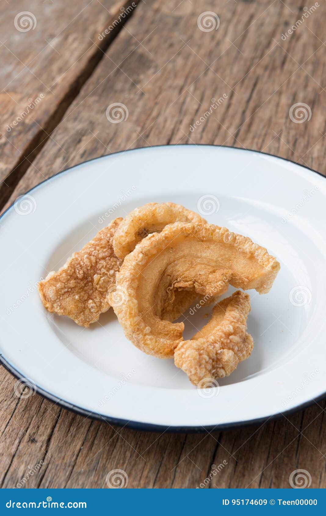 Pork Rinds Also Known As Chicharon or Chicharrones, Deep Fried P Stock ...