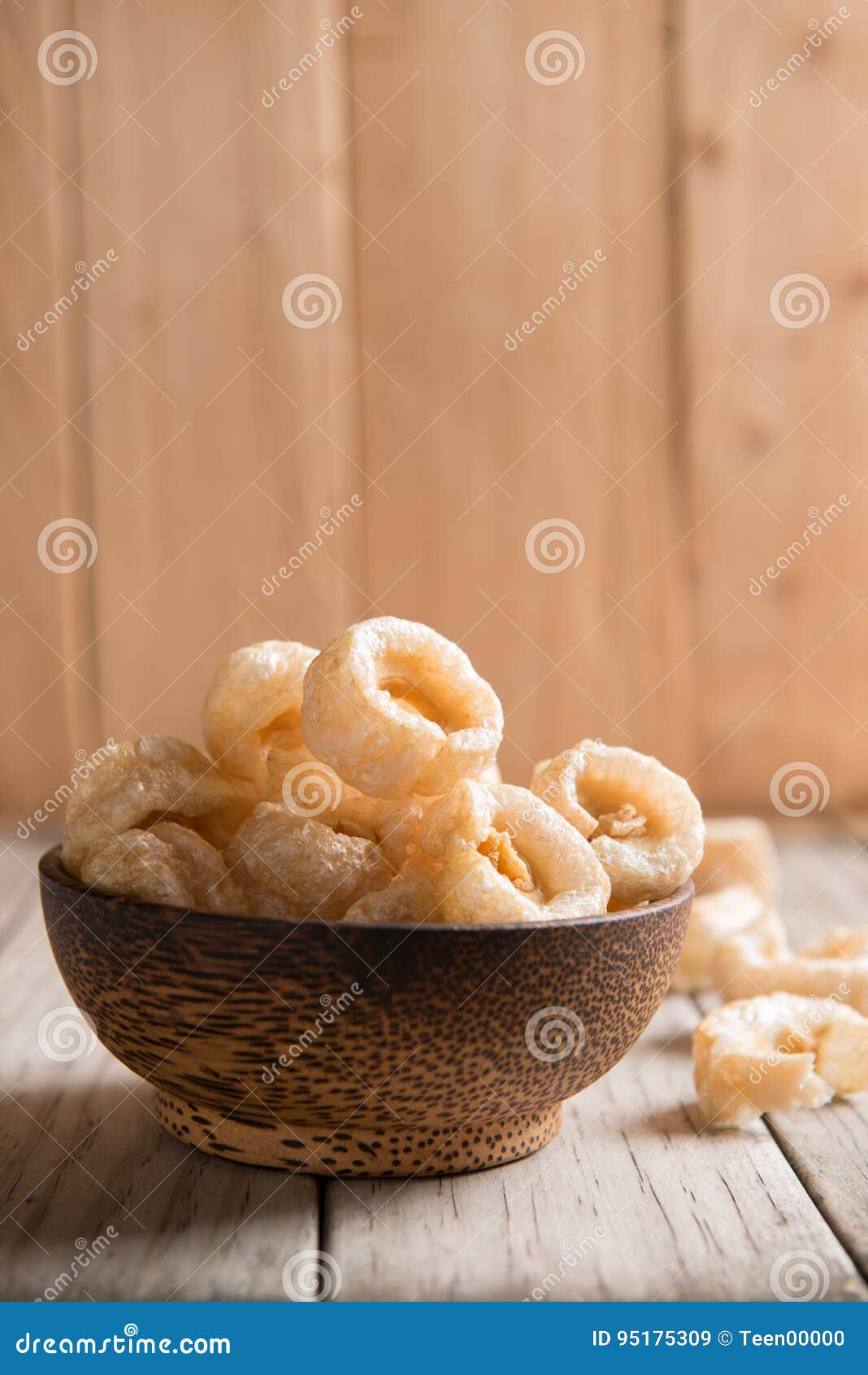 Pork Rinds Also Known As Chicharon or Chicharrones, Deep Fried P Stock ...
