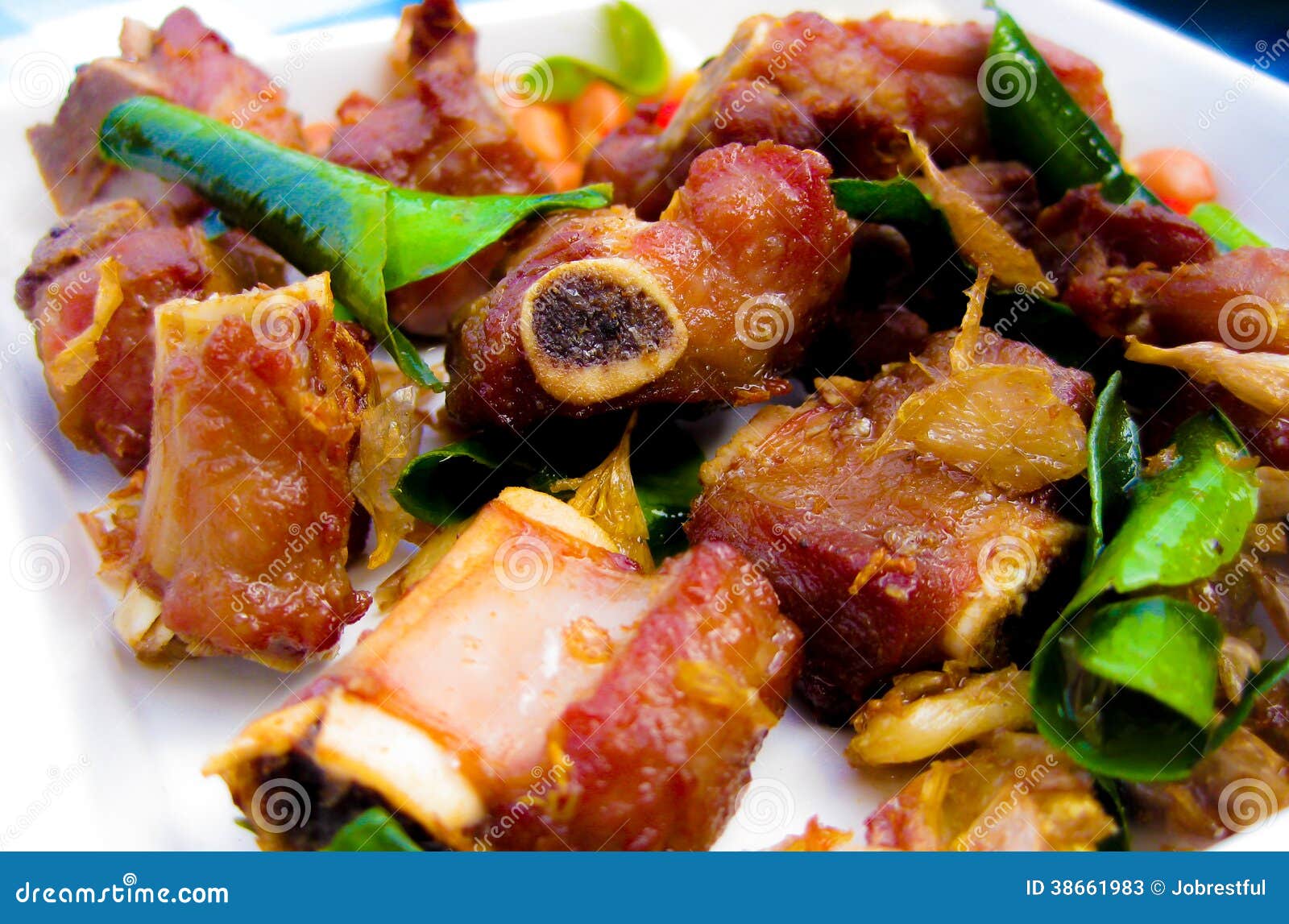 Pork rip stock image. Image of french, dinner, food, fried - 38661983