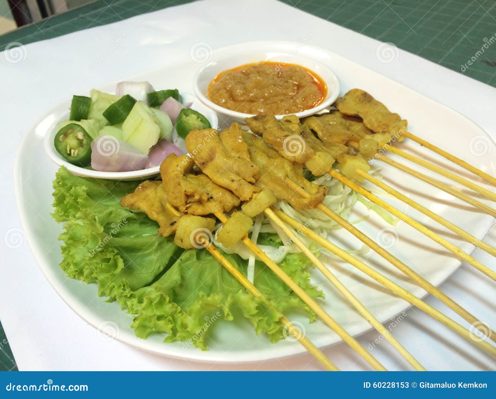 Pork satay stock image. Image of pork, holiday, food - 60228153