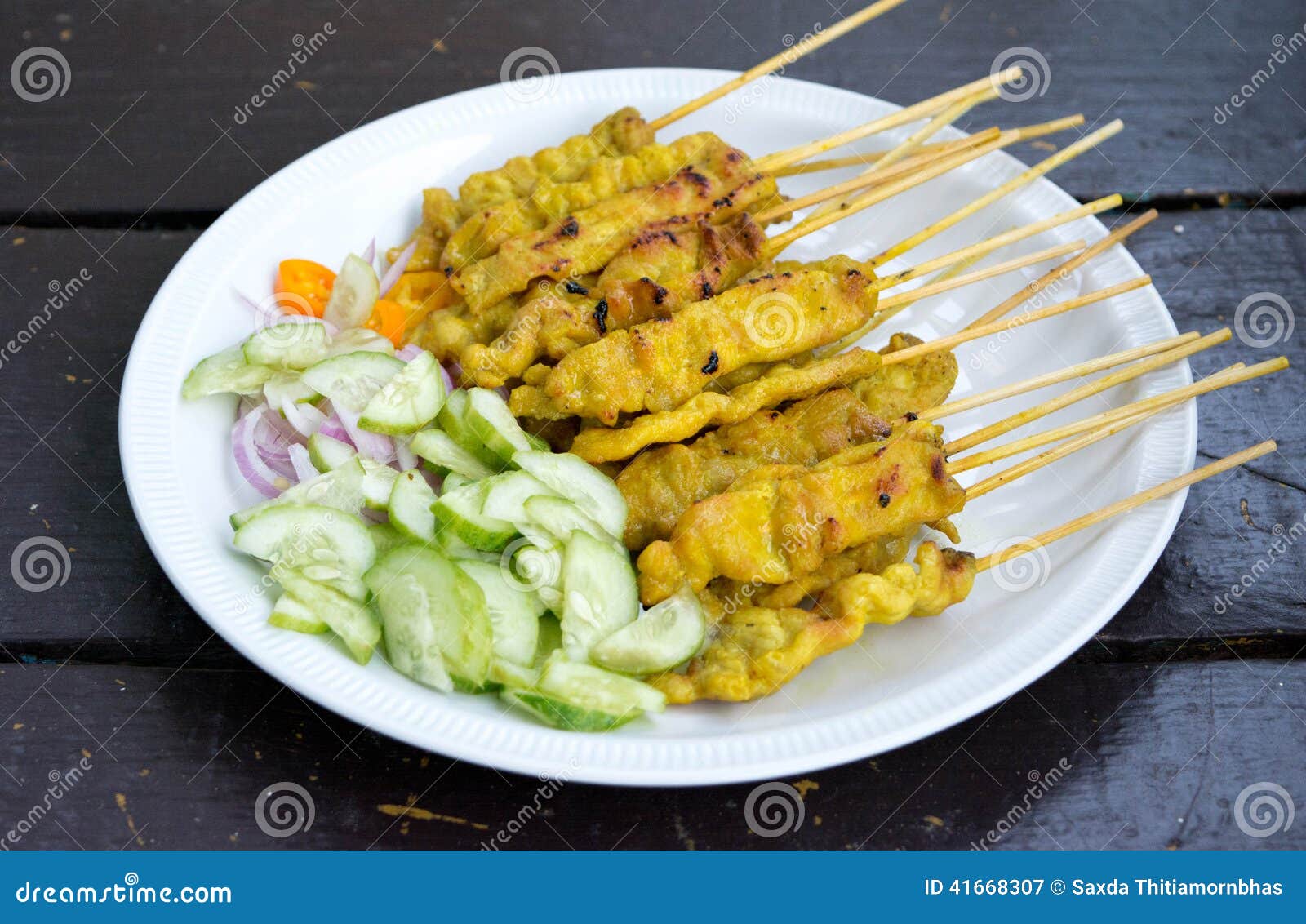 Pork Satay stock image. Image of food, cuisine, satay - 41668307