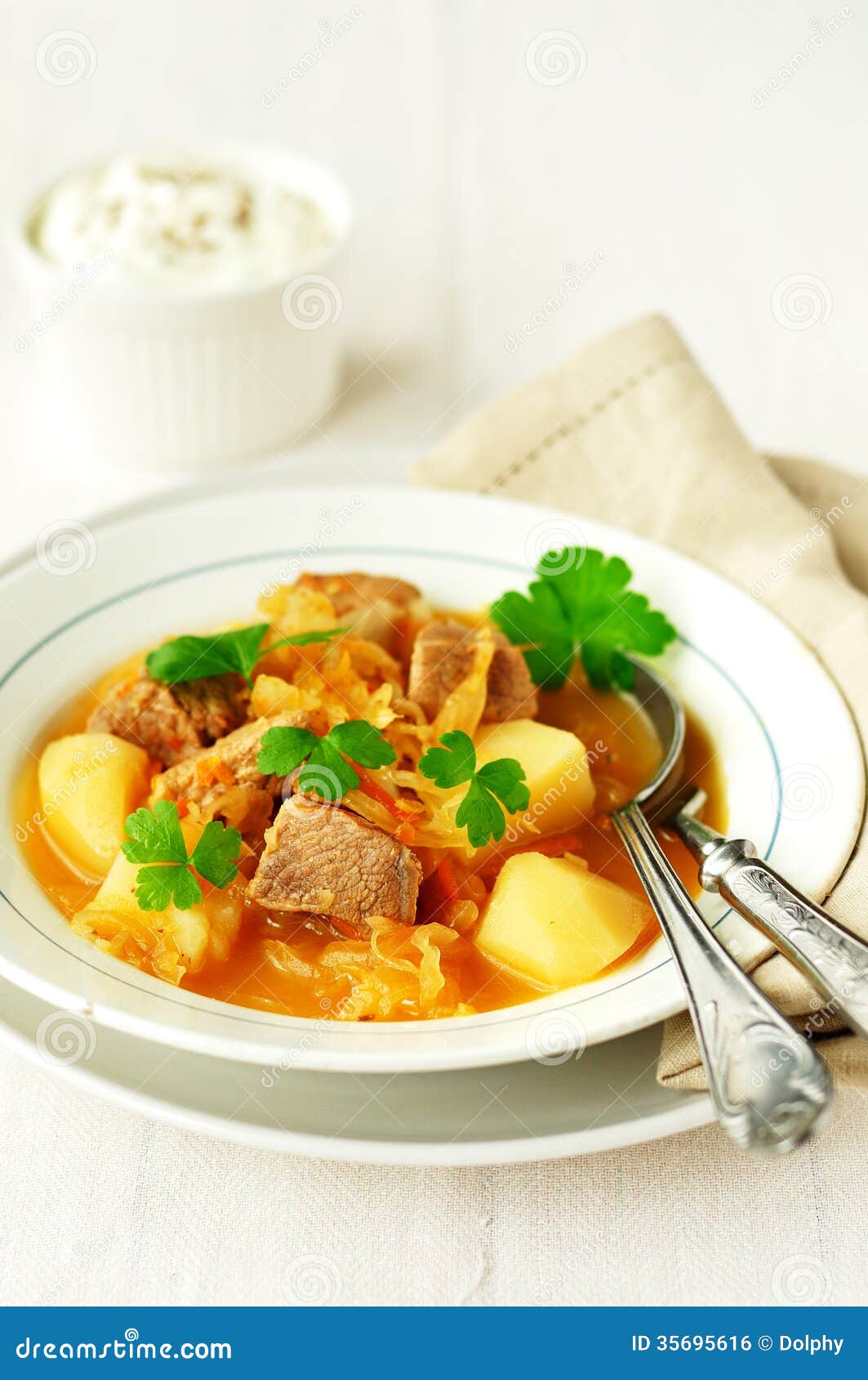 Pork and Sauerkraut Single Pot (Eintopf) Stock Photo - Image of germany ...