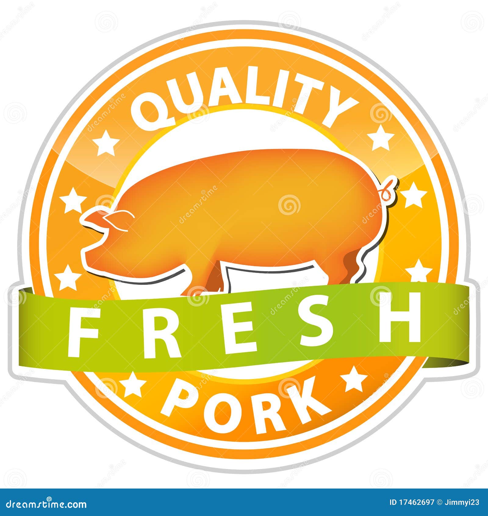Pork sign stock vector. Illustration of meat, butcher - 17462697