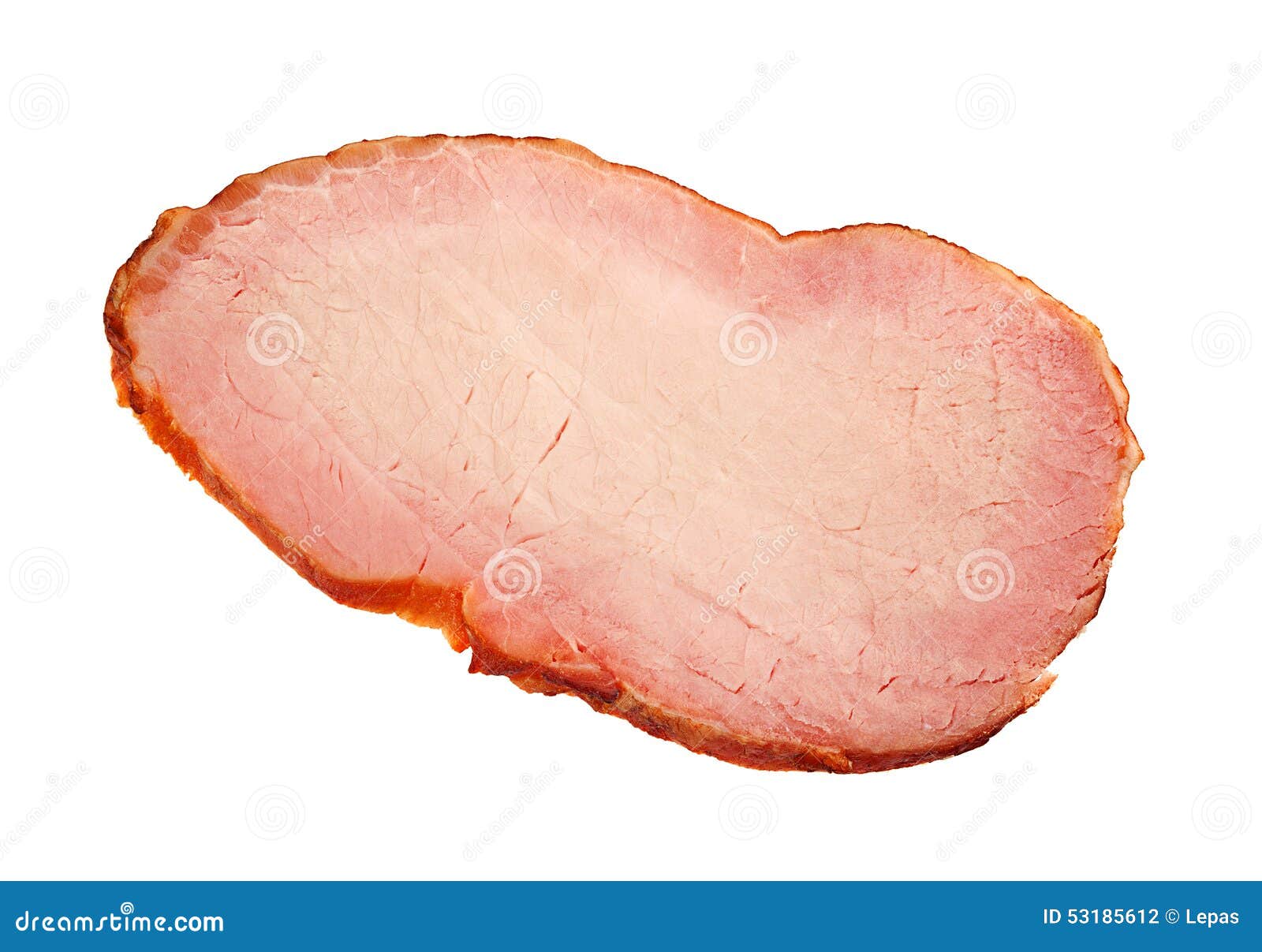 Pork smoked meat slice stock photo. Image of brown, snack - 53185612