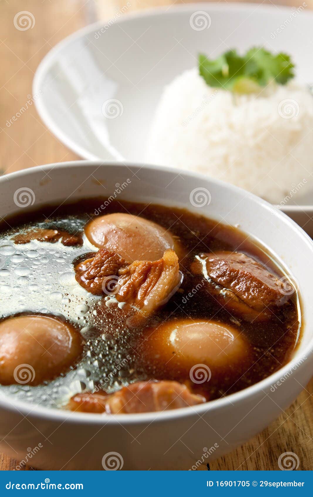 Pork Stew with Egg and Rice. Stock Image - Image of freshness, meal ...