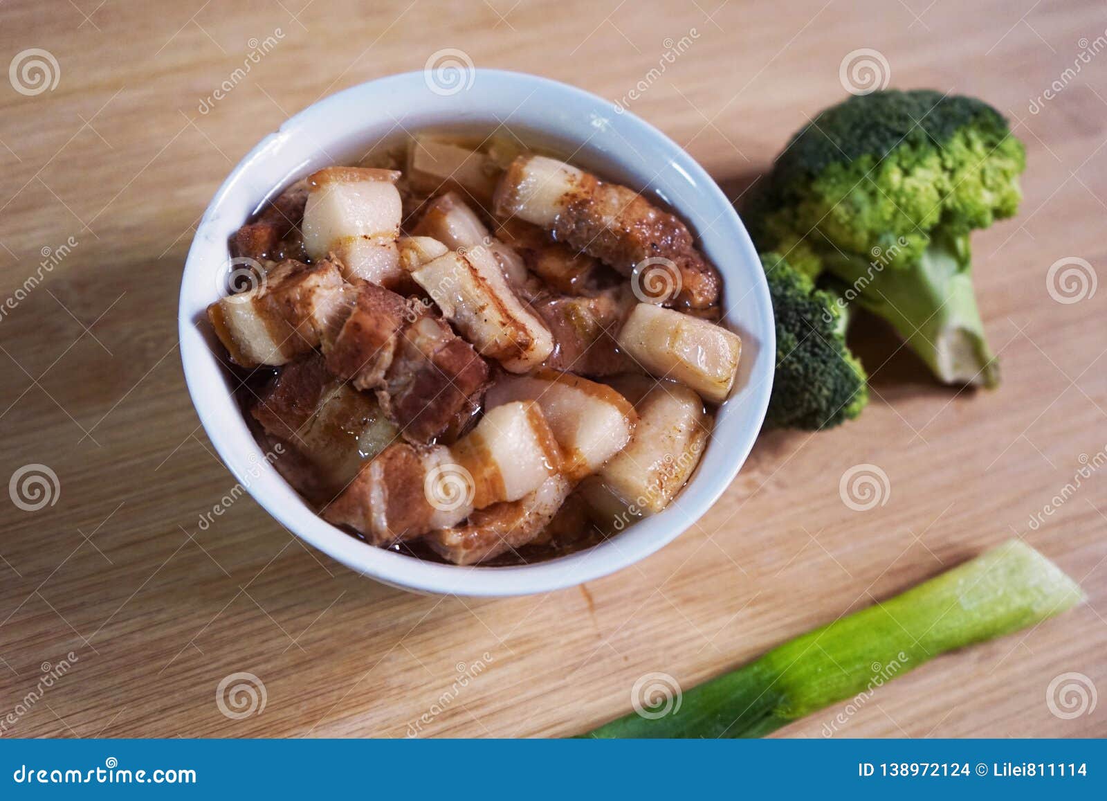 Pork Stewed in Traditional Techniques Stock Photo - Image of waypork ...
