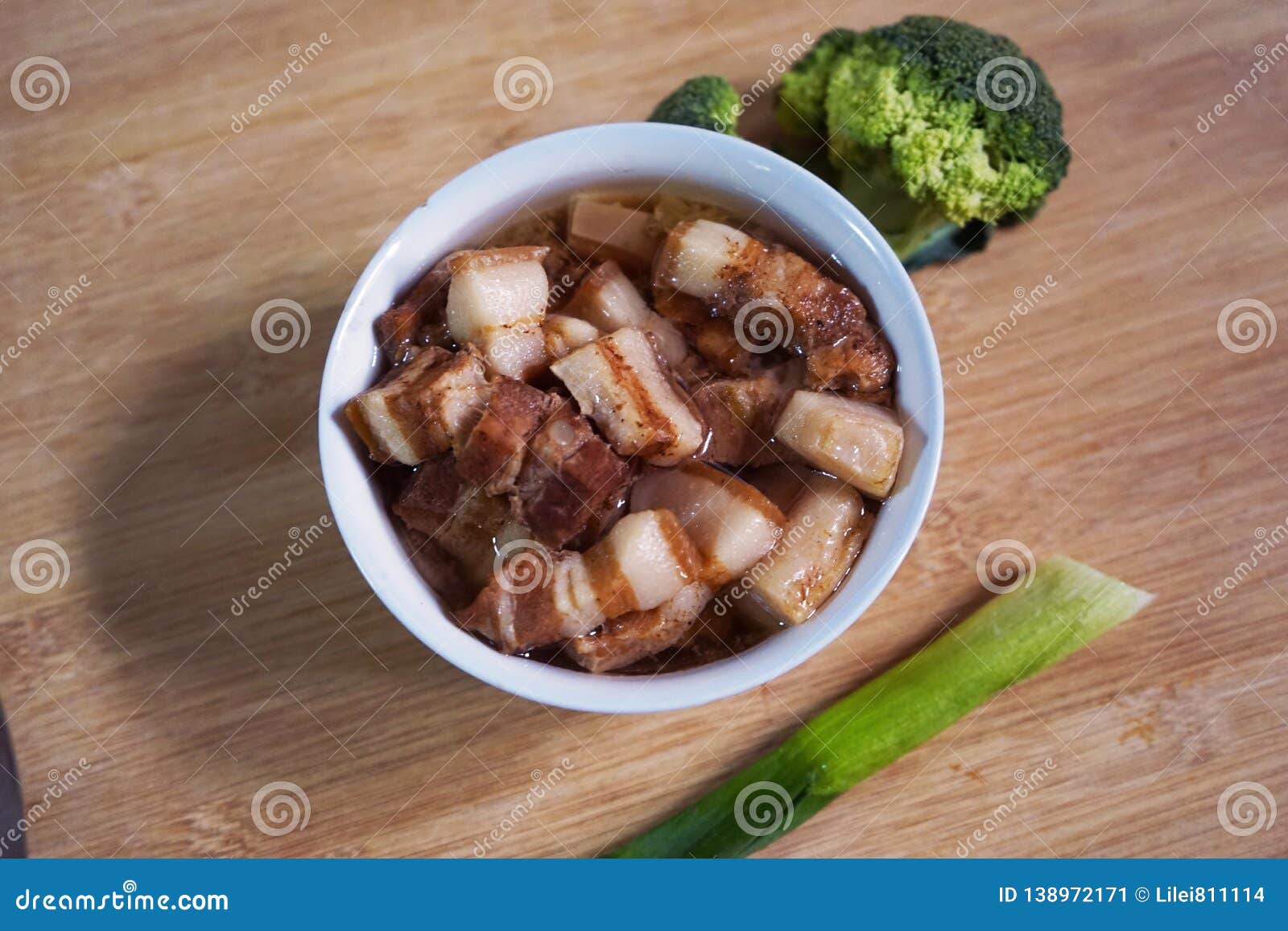 Pork Stewed in Traditional Techniques Stock Image - Image of chunks ...