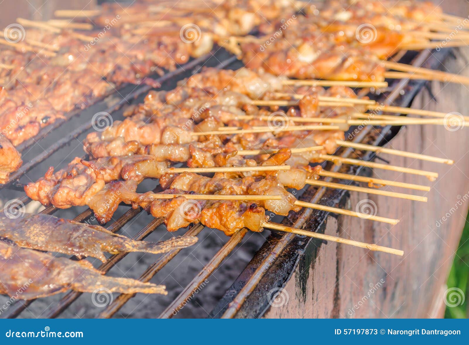 Pork stick stock image. Image of asian, lunch, edible - 57197873