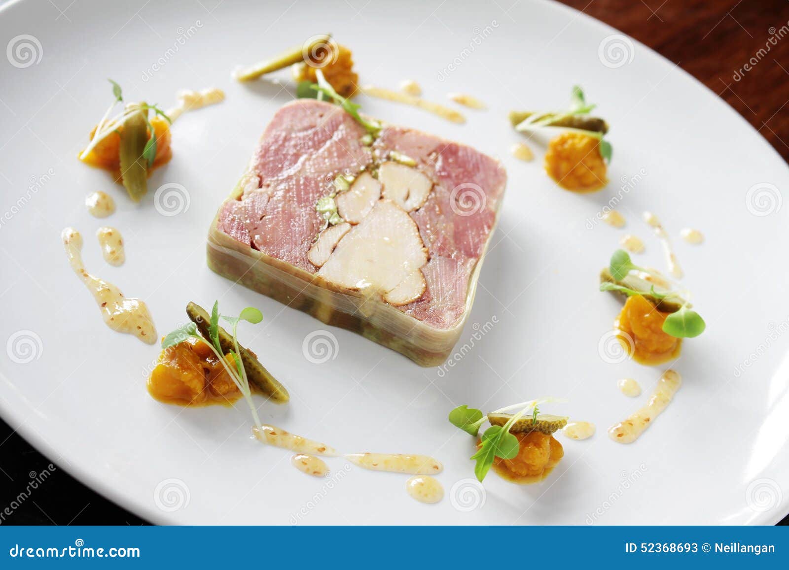 Pork Terrine Plated Appetizer Starter Stock Image - Image of meal ...