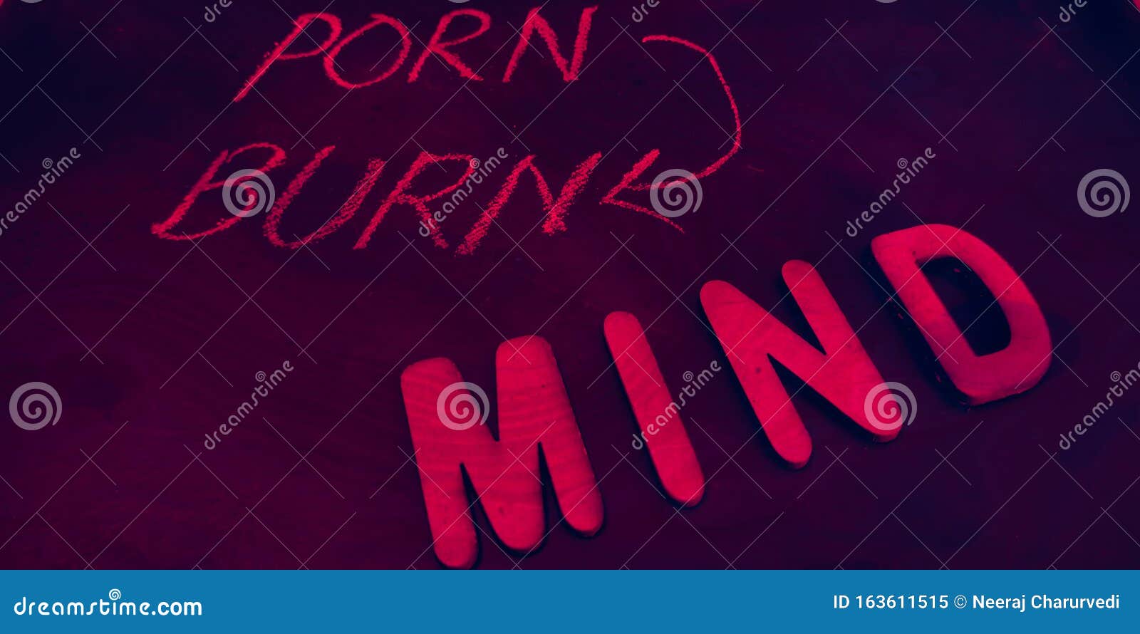 Burn Mind Note Displayed on Pink Colour Abstract Background Stock Image ...