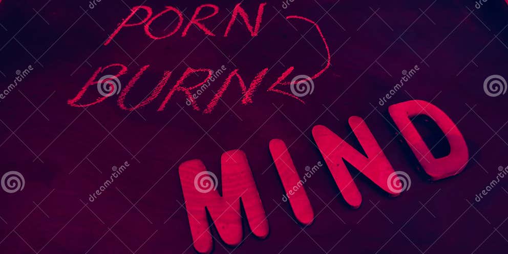 Burn Mind Note Displayed on Pink Colour Abstract Background Stock Image ...