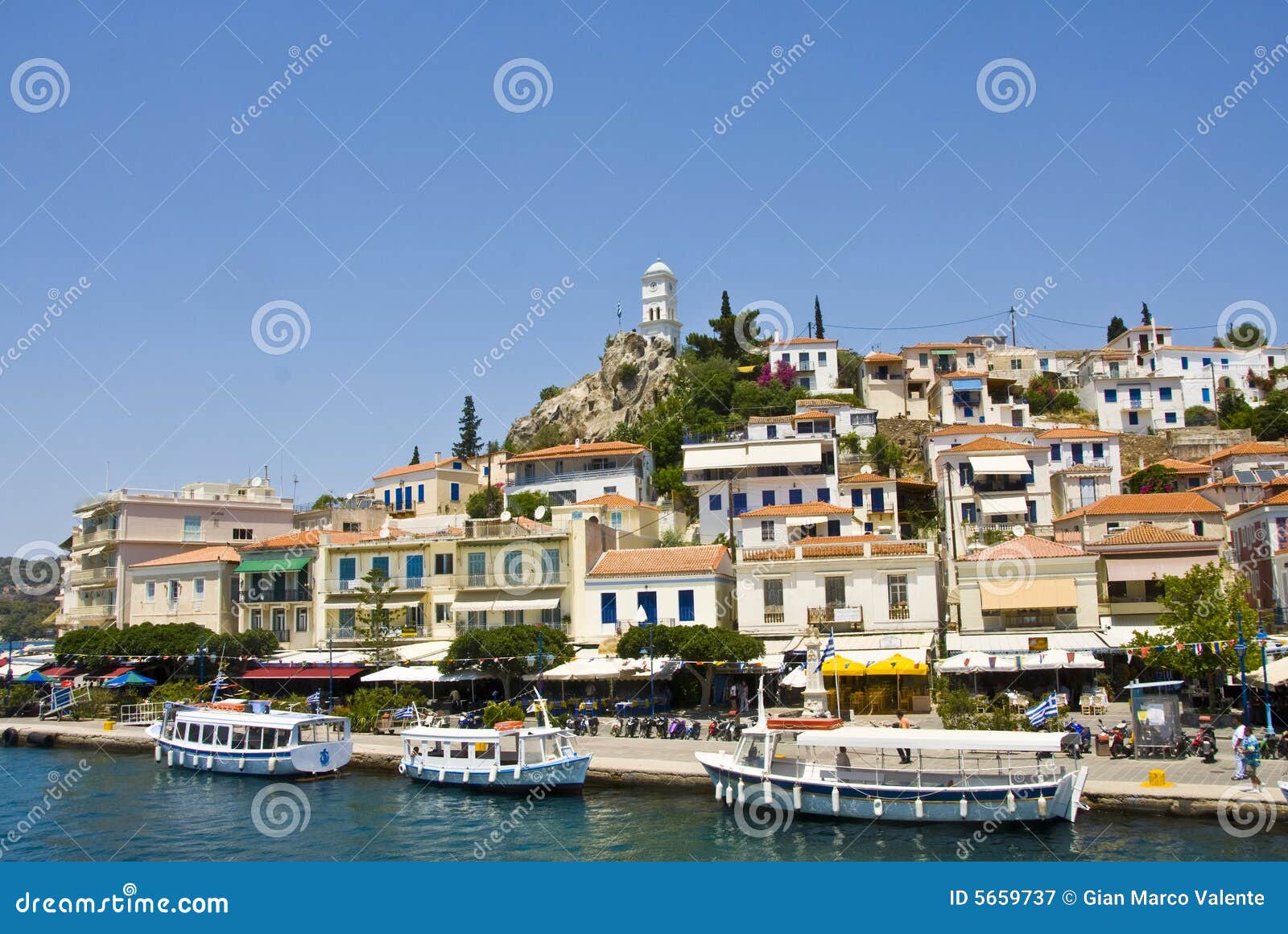 Poros Island stock image. Image of european, holiday, greek - 5659737