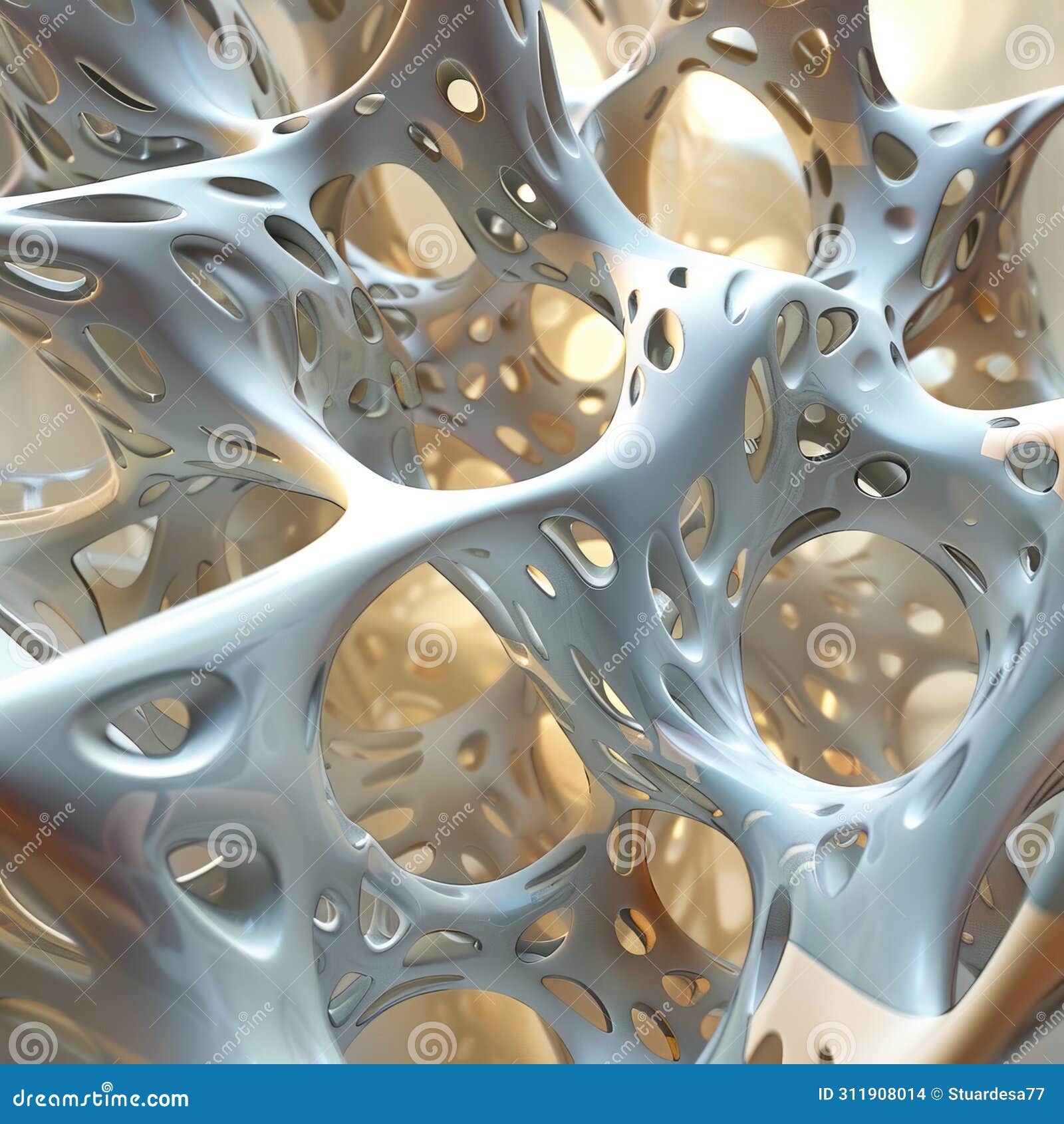 Porous Abstract Sculpture stock illustration. Illustration of texture ...