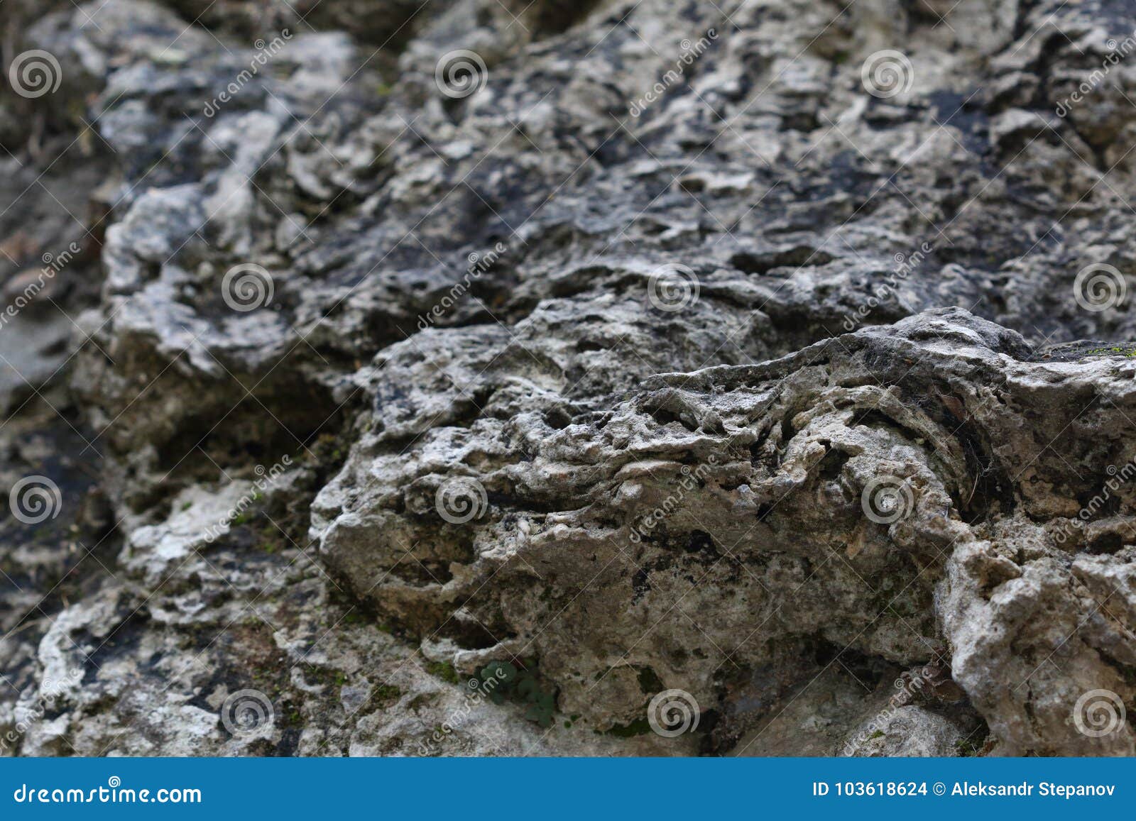 The Porous Structure of a Natural Tuff Rock in the Mountains Stock ...