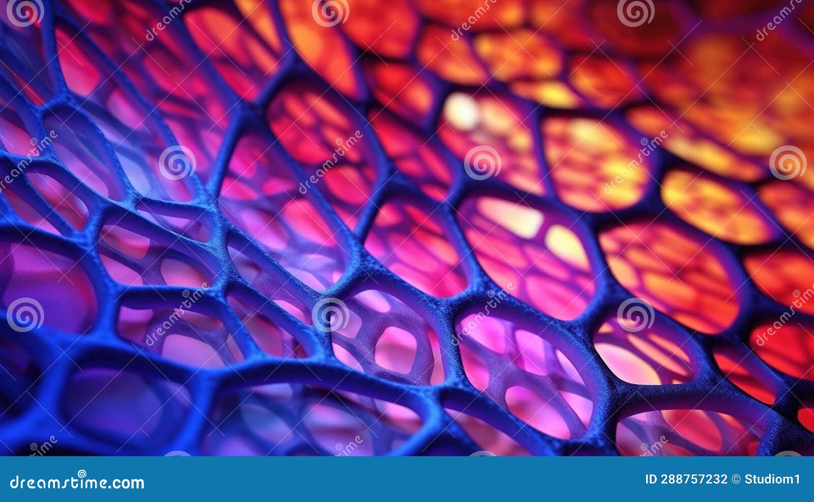 The Porous Structure. Plastic Mesh. Organic Material. Macrostructural ...