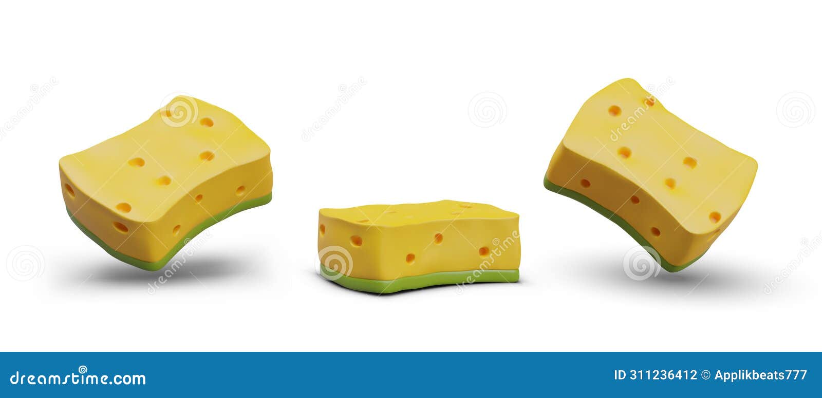 Porous Yellow Green Sponge Bath Washcloth Top And Side View Stock Vector Illustration Of