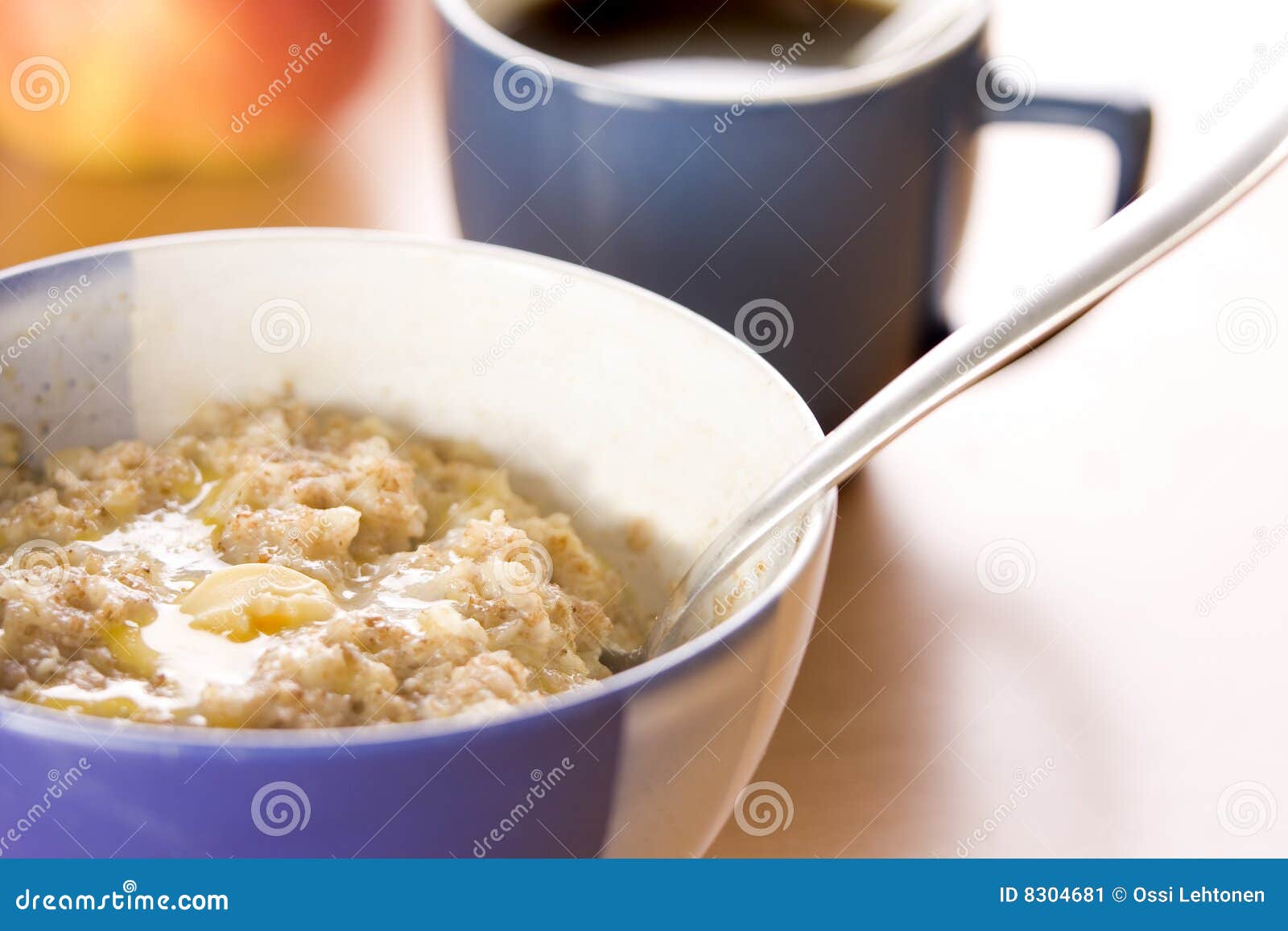 Porridge stock image. Image of plate, organic, healthy - 8304681