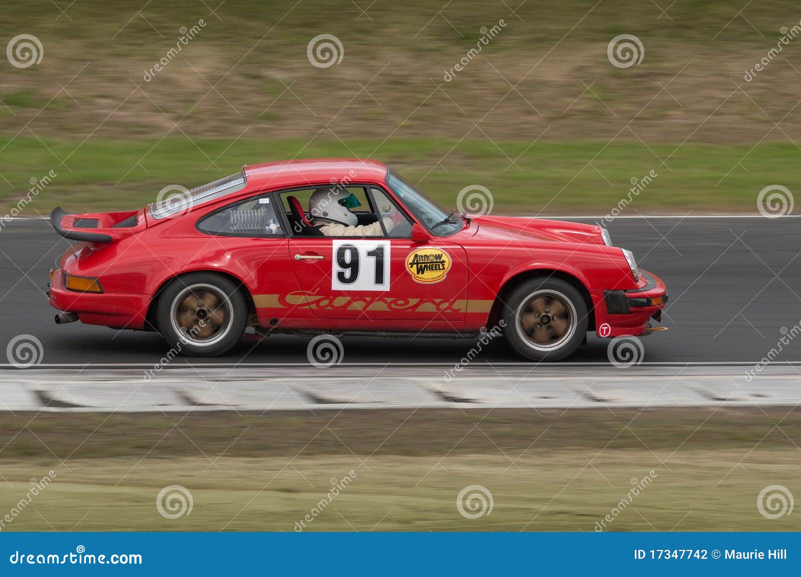 Porsche 911 Carrera Racing Car at Speed Editorial Photography - Image ...