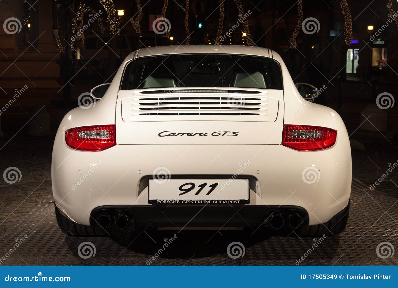 Porsche 911 rear editorial stock image. Image of close - 17505349