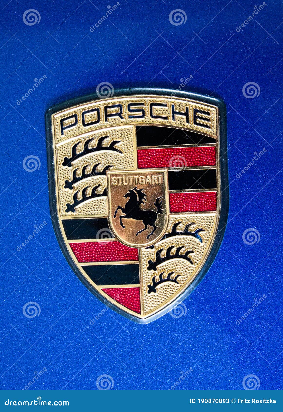 Porsche emblem editorial stock photo. Image of circle - 190870893