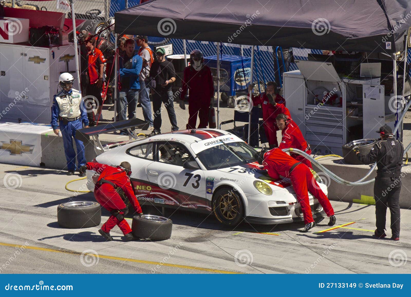 Porsche GT2 in Pit Stop at Grand am Rolex Races Editorial Stock Image ...