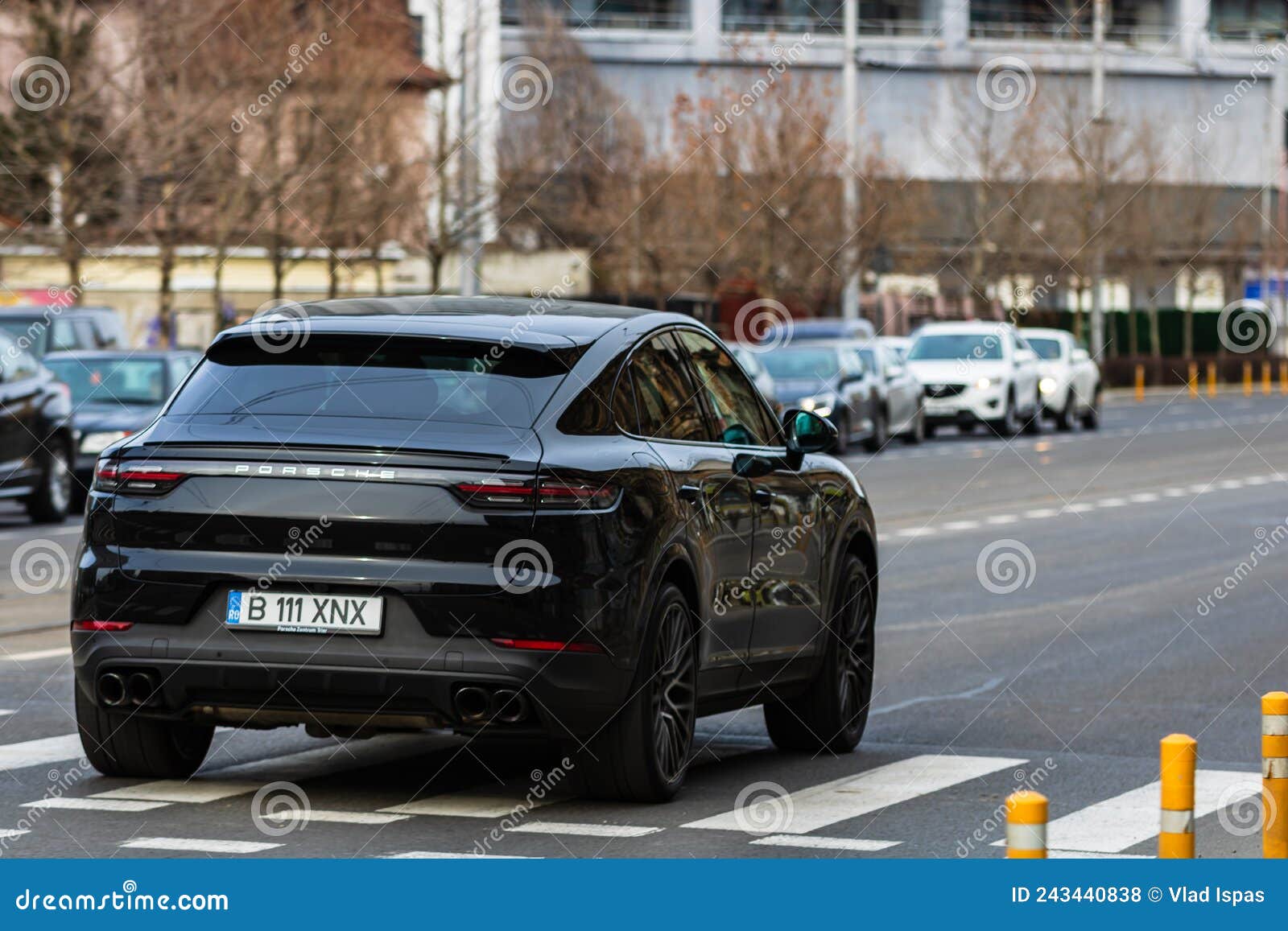 Porsche Luxury Car in Traffic in Bucharest, Romania, 2022 Editorial ...