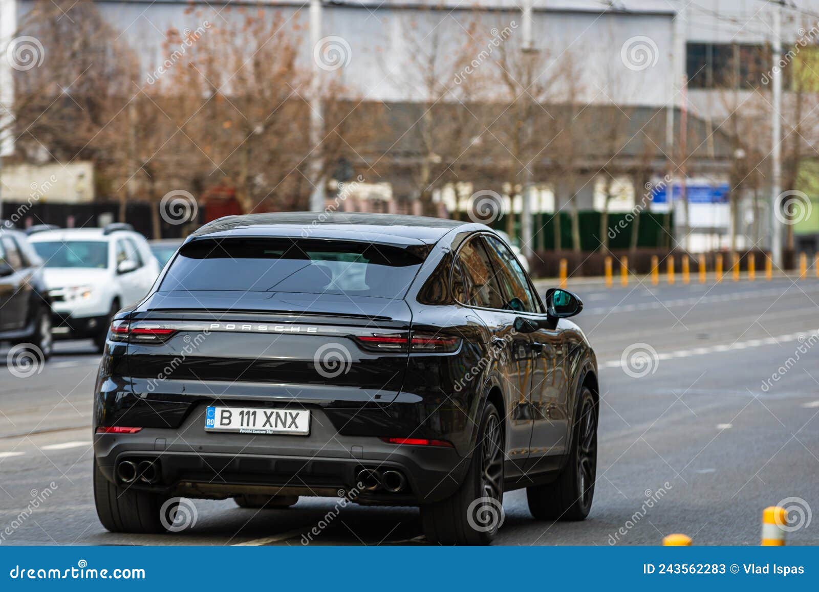 Porsche Luxury Car in Traffic in Bucharest, Romania, 2022 Editorial ...
