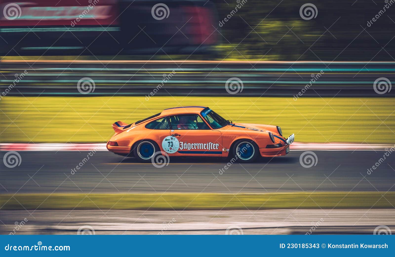 Porsche 911 on Racetrack with Motion Blur Editorial Stock Photo - Image ...