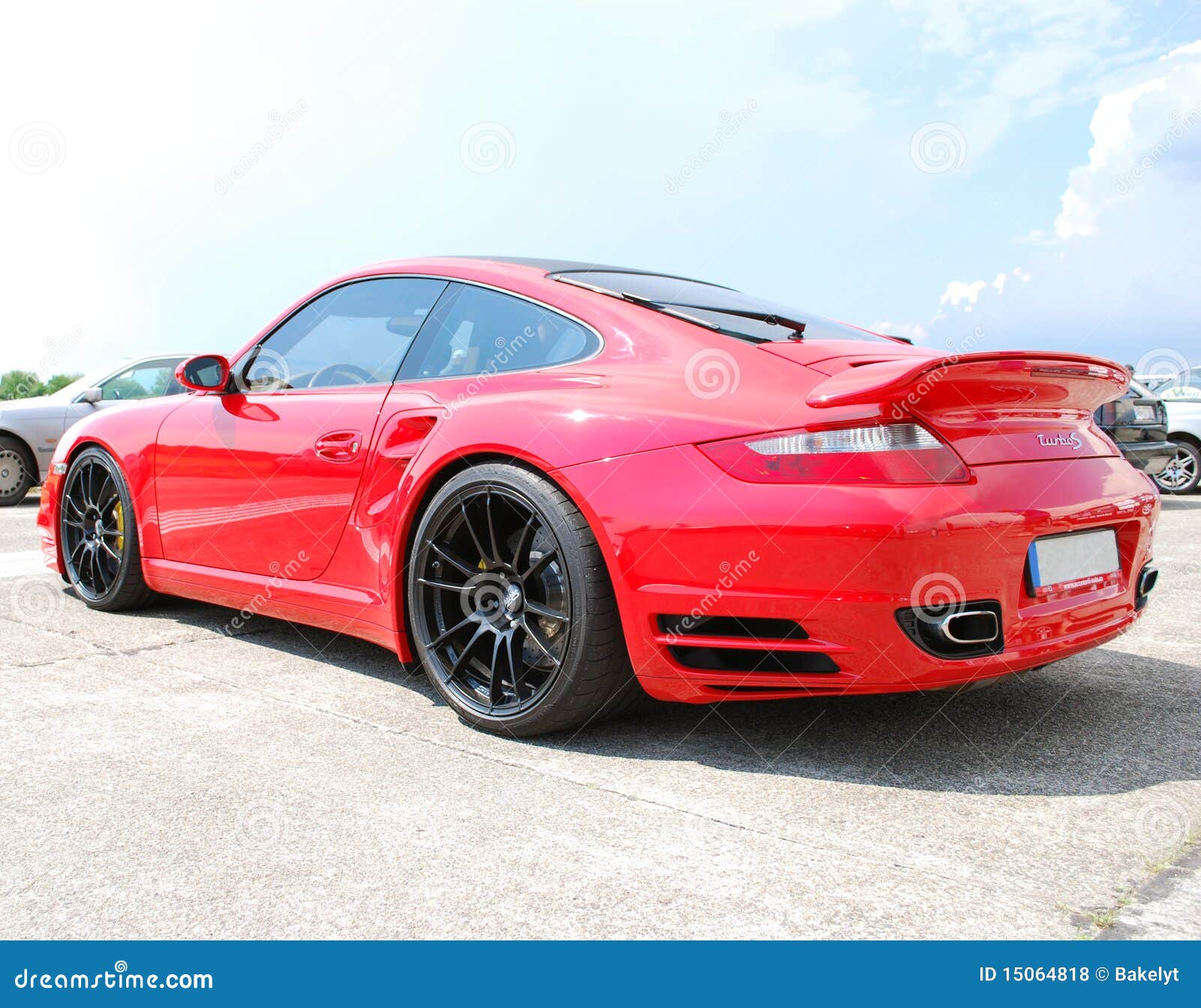 Porsche rouge 911 photo stock éditorial. Image du porsche - 15064818